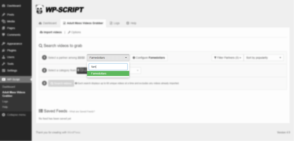 WPS Mass Grabber - WP-Script WordPress Plugin