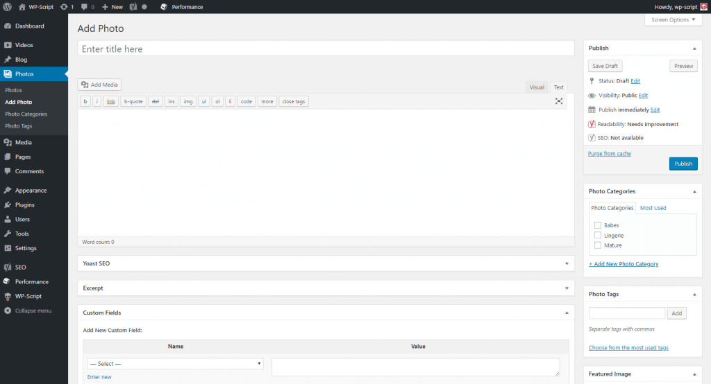 WPS Photos Downloader - WP-Script WordPress Plugin